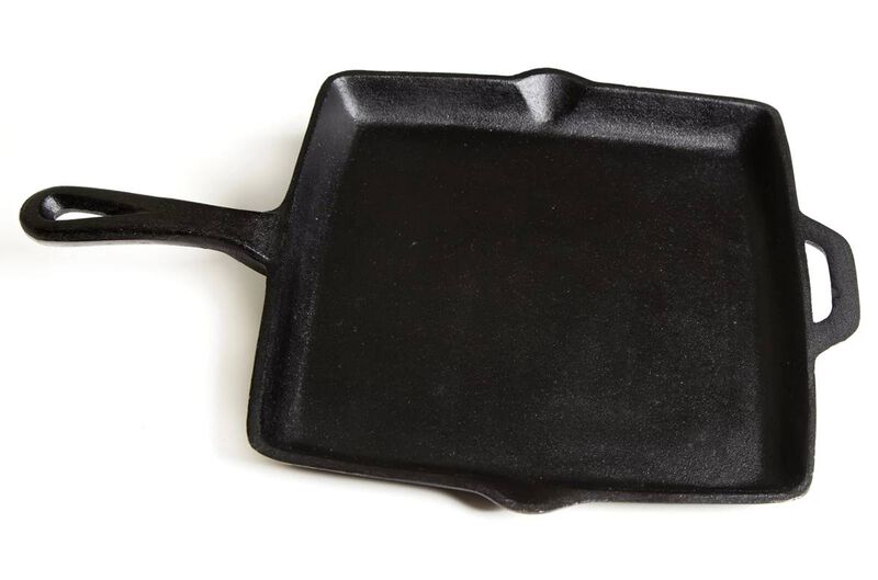 Ribbed Square Cast Iron Skillet - 11” and More | Camp Chef